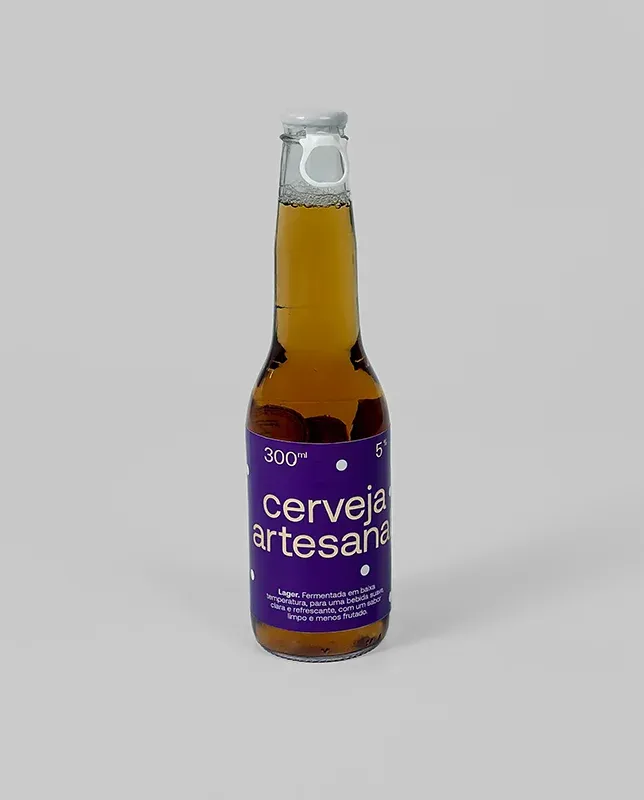Rótulo Garrafa de Cerveja com Hot Stamping | Printi